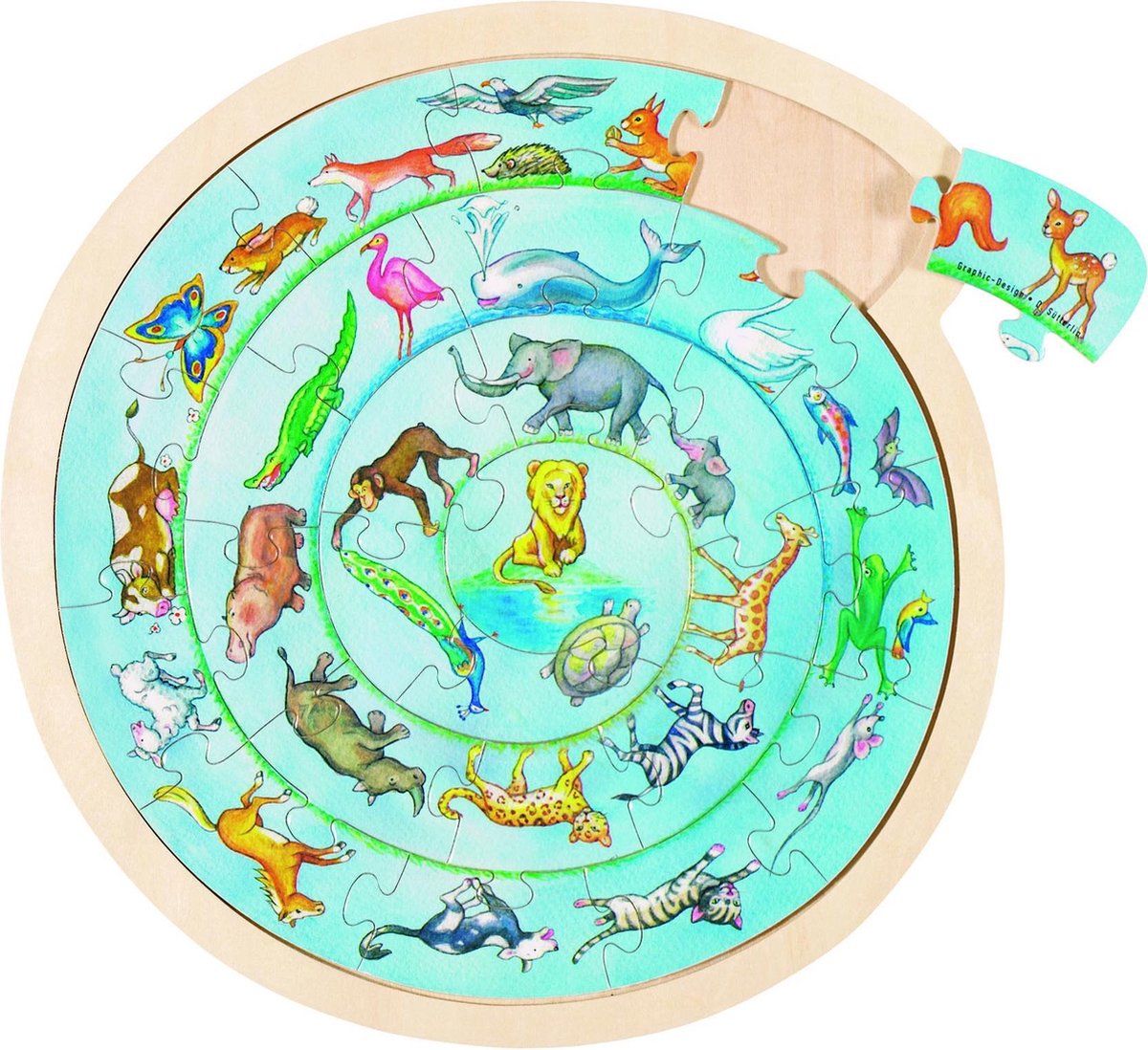 Animal circle - Puzzle 1000 pieces