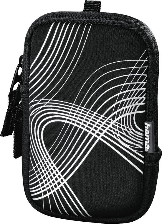 Hama Fancy Neoprene Whirl Compacte behuizing Zwart, Wit | bol