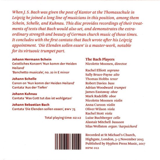 Bach And Before, The Bach Players | CD (album) | Muziek | bol.com