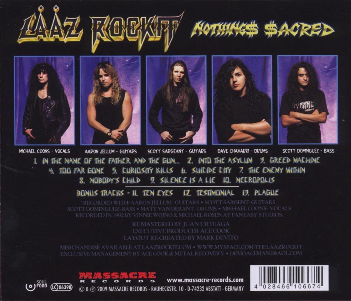 Nothing Sacred, Laaz Rockit | CD (album) | Muziek | bol.com