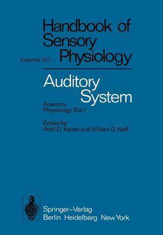 Auditory System | 9783642658310 | H. W. Ades | Boeken | bol