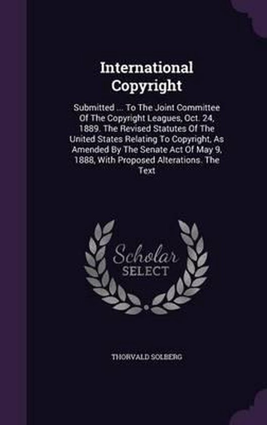 International Copyright | 9781342609328 | Thorvald Solberg | Boeken ...