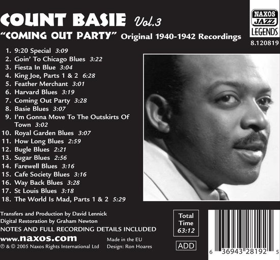 Count Basie - Volume 3 (CD), Count Basie | Muziek | bol