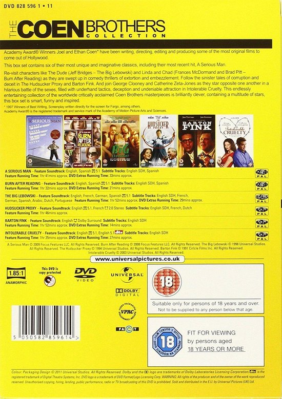 Coen Brothers Collection (Dvd), Richard Kind | Dvd's | bol.com