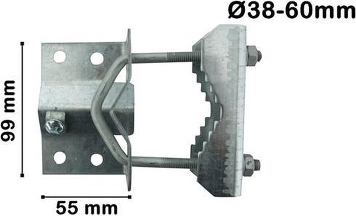 Blueqon MFS-3 Mastklem antenne beugel | bol.com