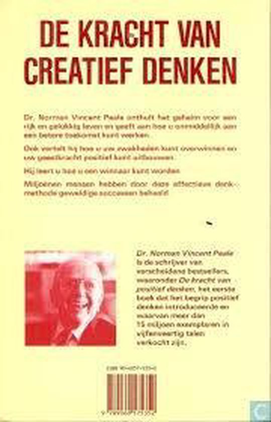 Kracht van creatief denken, Norman Vincent Peale | 9789060575352 ...