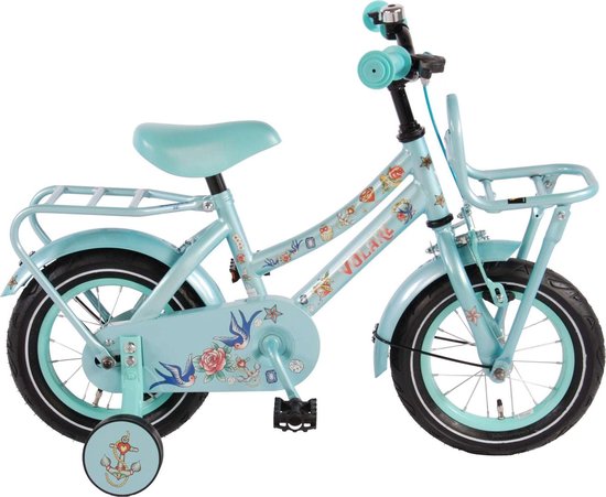 Volare Tattoo Girls - Kinderfiets - Meisjes - Mint Groen - 12 Inch | bol