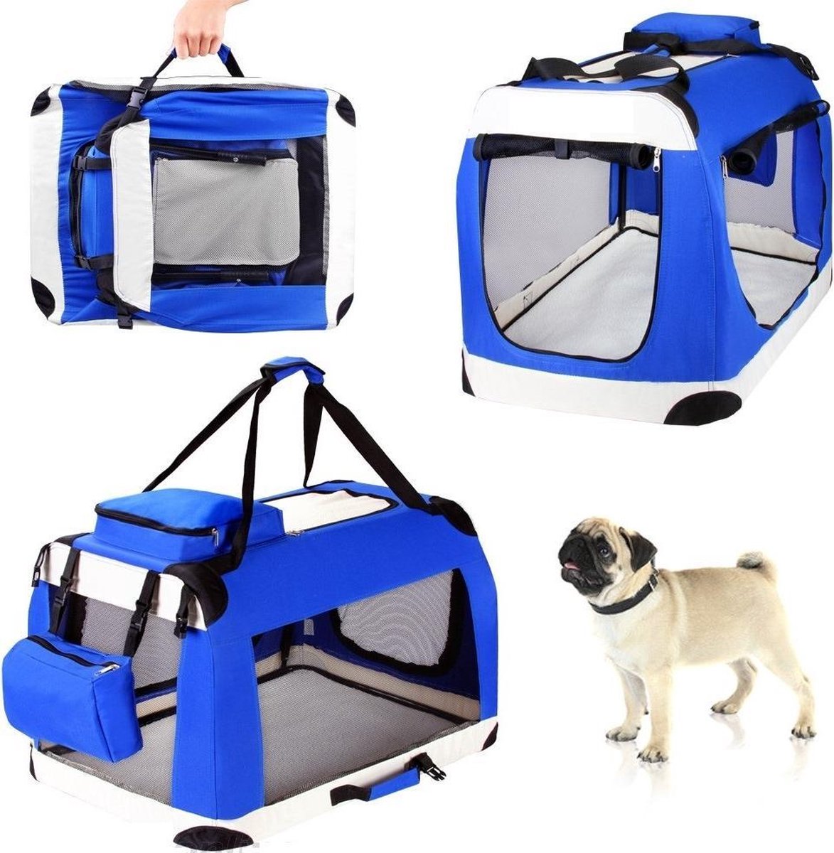 Maxx Hondenbench - Auto bench opvouwbaar - 60 x 42 x 42cm | bol.com