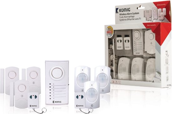 König SAS-ALARM120 Draadloos Alarm System | bol.com