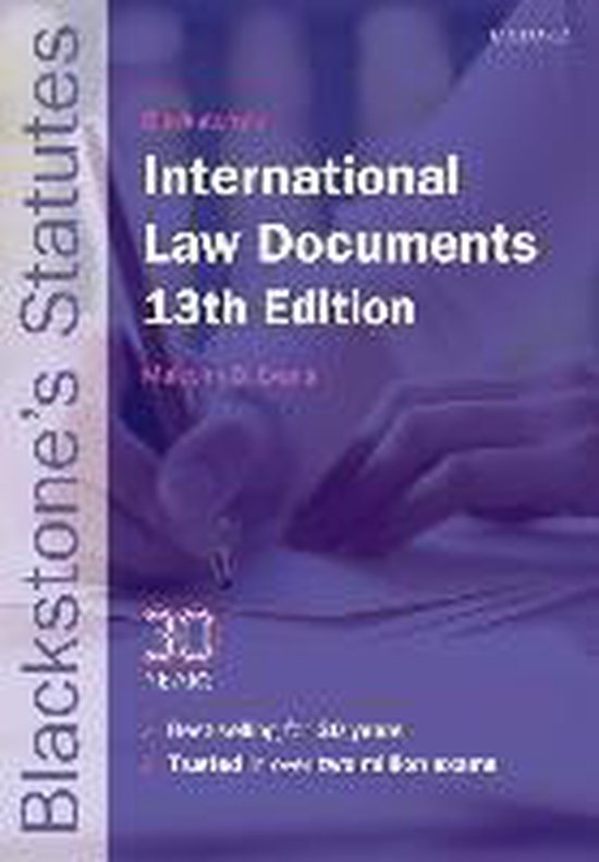 Blackstone's International Law Documents | 9780198802747 | Bisset ...