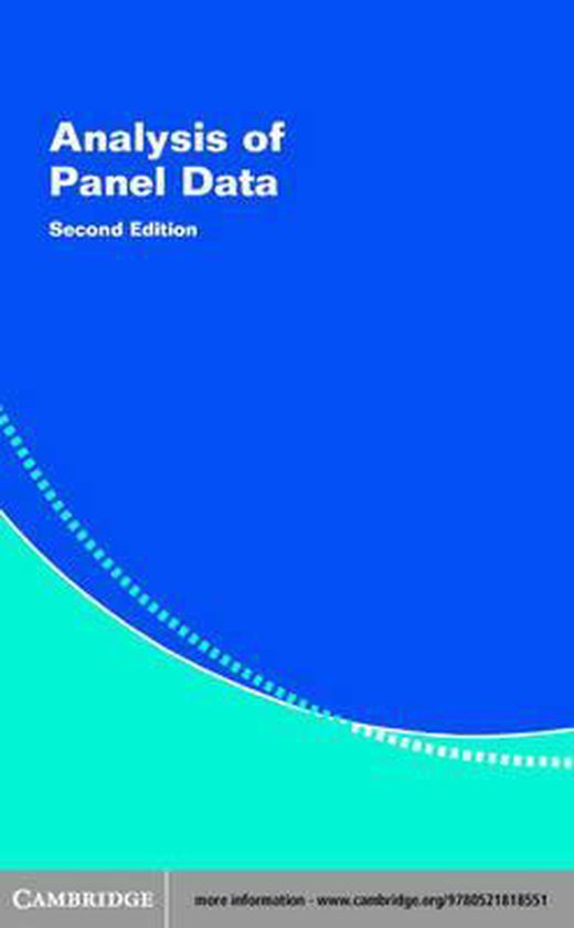Analysis of Panel Data (ebook), Cheng Hsiao | 9780511055072 | Boeken ...