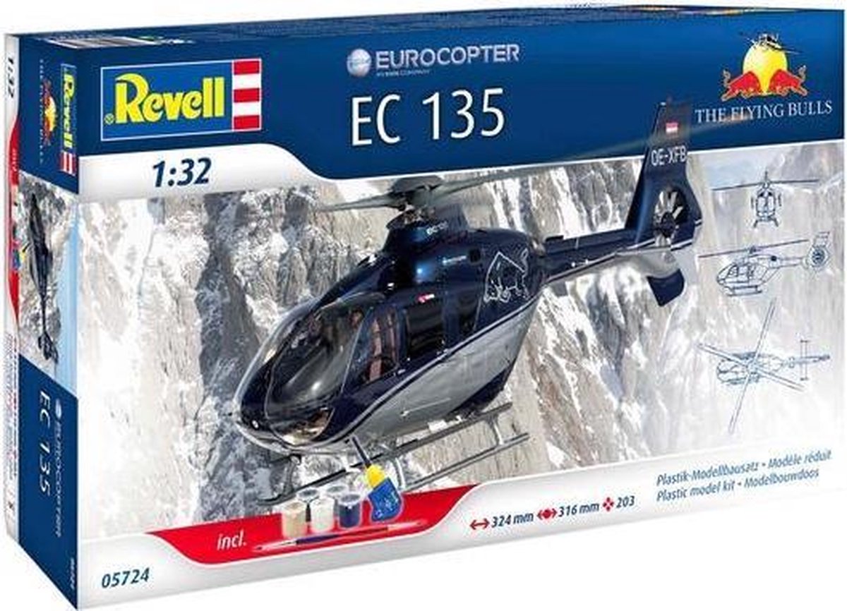 Revell Eurocopter EC135 Flying Bulls 1:32 Montagekit ...