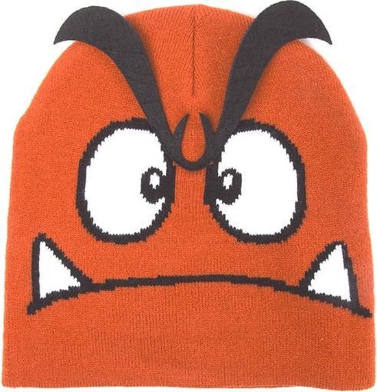 Nintendo - Goomba 3D Eyebrows Beanie | bol.com