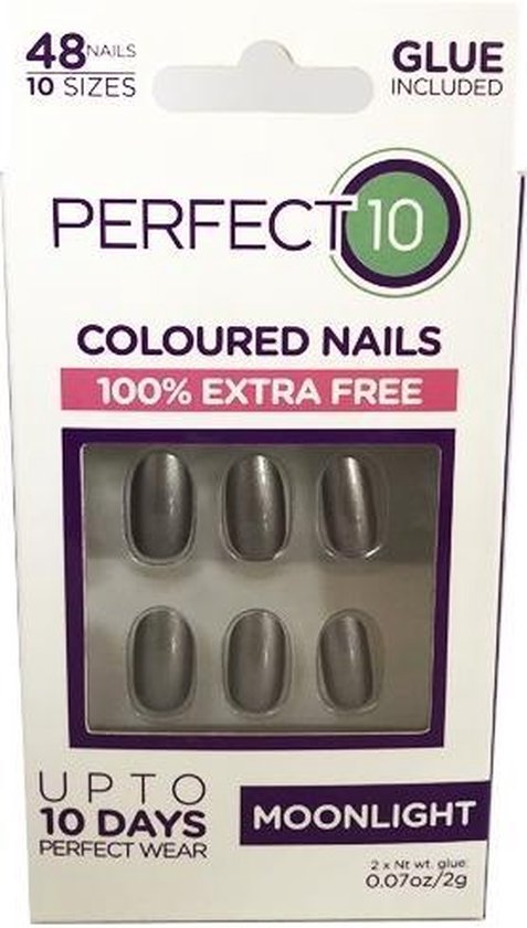 Full cover nageltips Perfect 10, Moonlight | bol