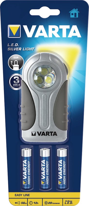 Varta Silver Light LED Zaklamp - 28Lm | bol