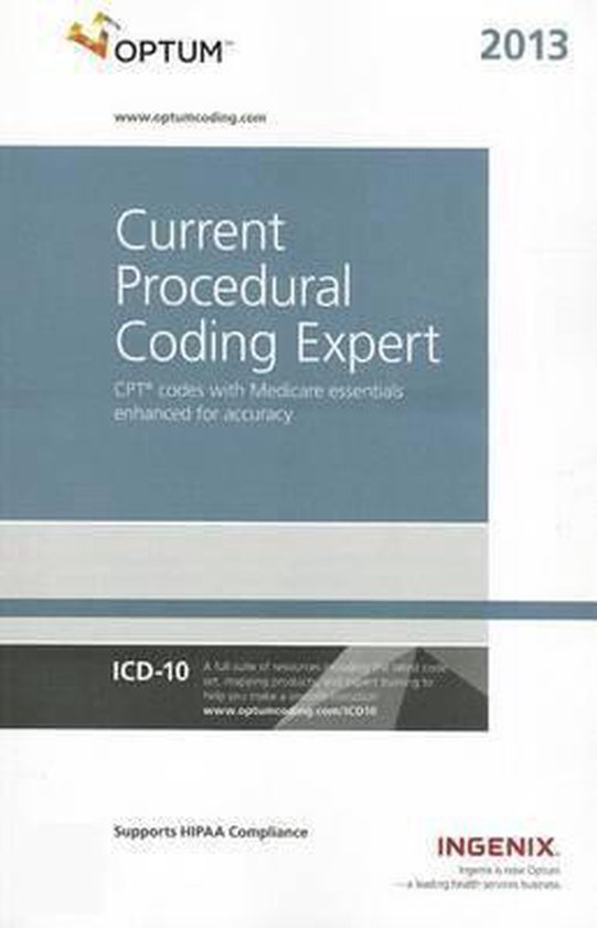 Current Procedural Coding Expert 2013, Ingenix | 9781601516657 | Boeken | bol
