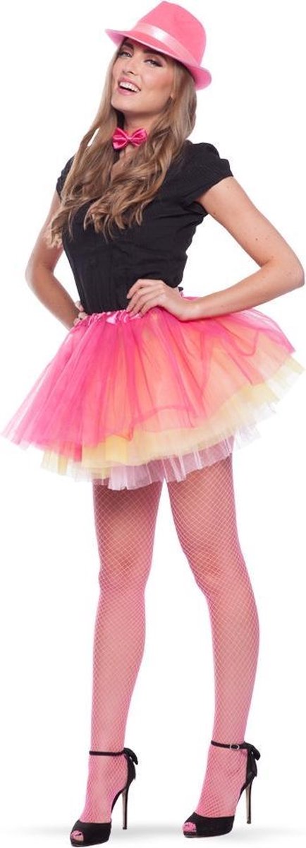 Folat Panty Visnet Dames Nylon Roze One-size | bol.com