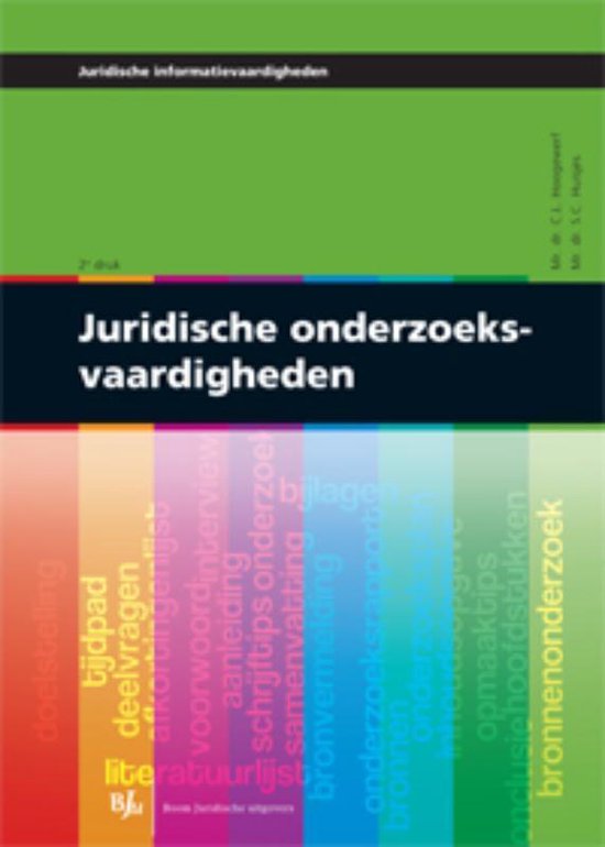 Juridische onderzoeksvaardigheden | 9789089746856 | C.L. Hoogewerf ...