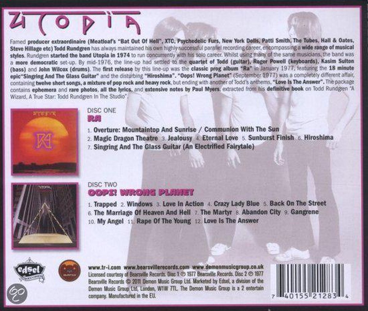 Ra / Oops Wrong Planet, Utopia | CD (album) | Muziek | bol.com