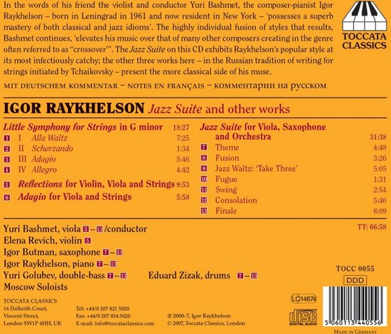Various Artists - Raykhelson Jazz Suite (CD), Butman | Muziek | bol