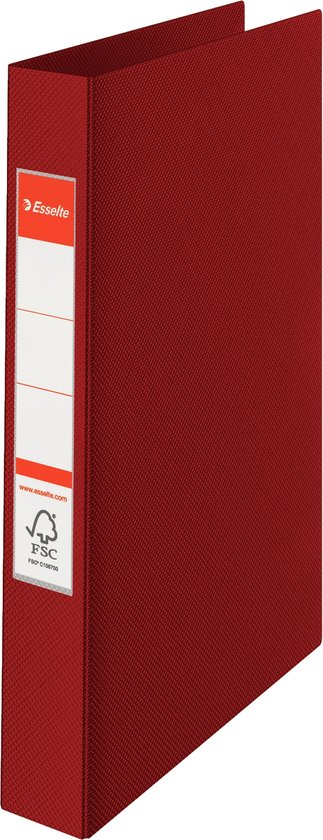Esselte ringmap Vivida bordeaux 2 ringen. Doos van 10 stuks | bol