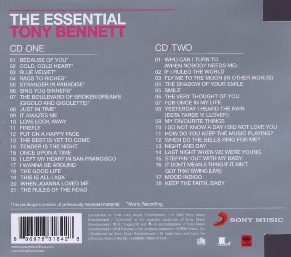 The Essential Tony Bennett, Tony Bennett | CD (album) | Muziek | bol.com