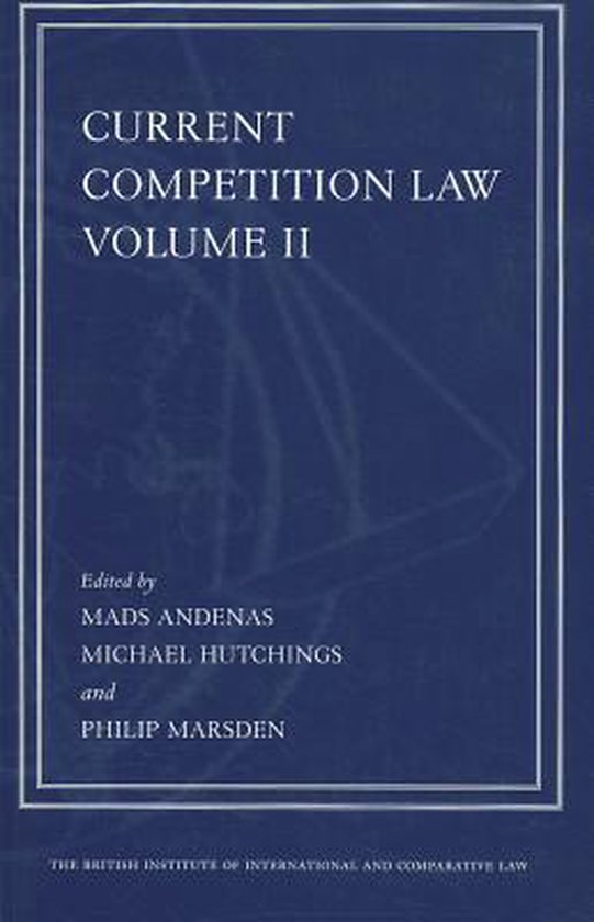 Current Competition Law | 9780903067638 | Boeken | bol.com