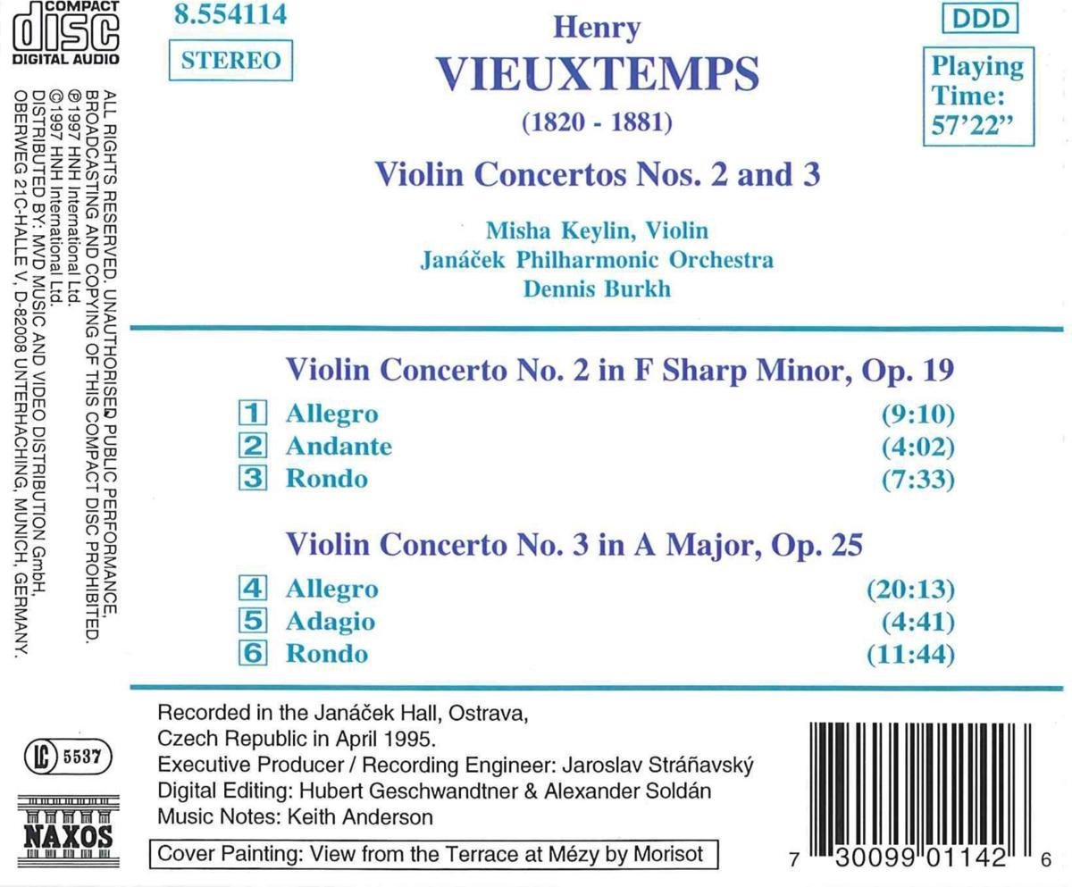 Misha Keylin, Janacek Philharmonic Orchestra, Dennis Burkh - Vieuxtemps ...