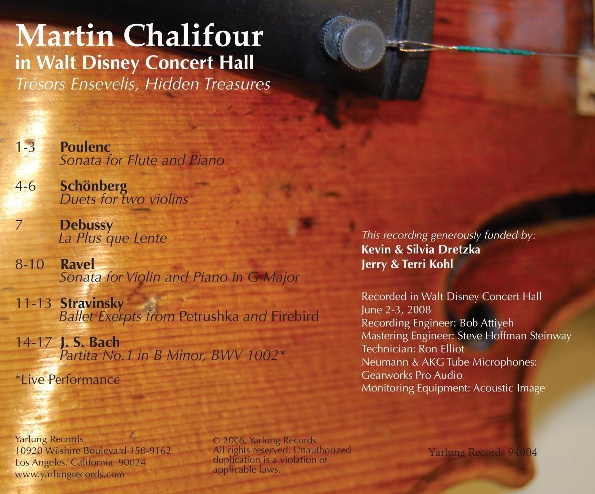 Martin Chalifour - Chalifour In Walt Disney Concert (CD), Martin ...