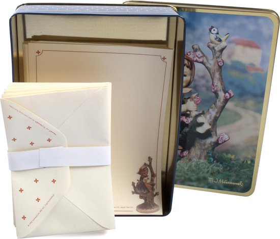 M.J.Hummel grote Collectible metalen box met schrijfbehoeften ( 1993 ...