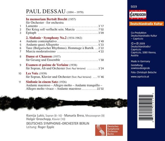 Dessau: Orchestral Works, Holger Groschopp | CD (album) | Muziek | bol.com