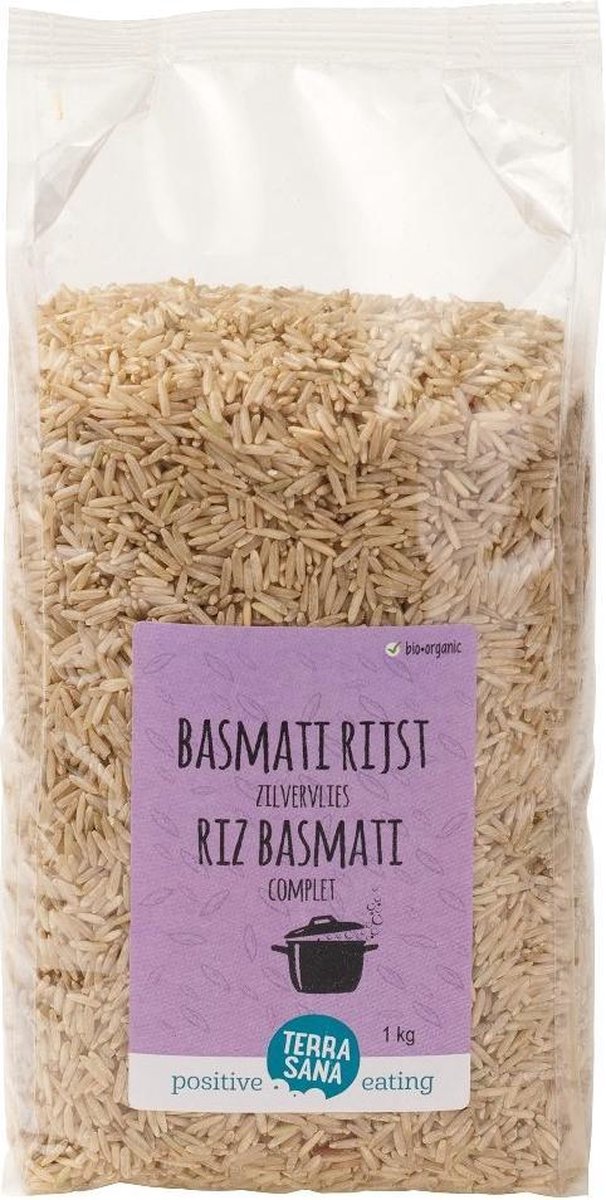 Terrasana Basmati Rijst bruin (zilvervlies rijst) | bol