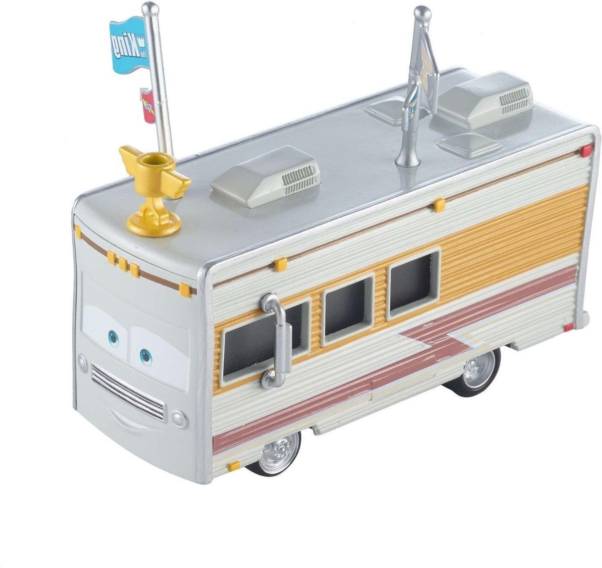 Disney Cars 3 Camper Van Scanlane 11 Cm Beige/geel | bol.com