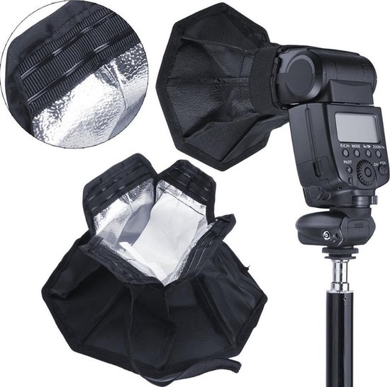 20cm Octagon Flits Diffuser / Octabox Flash Softbox | bol.com