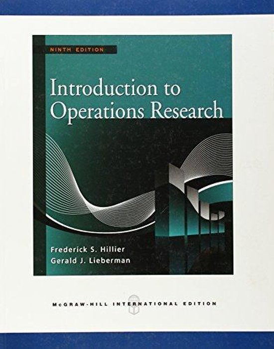 INTRODUCTION TO OPERATIONS RESEARCH | 9780071324830 | Hillier | Boeken ...