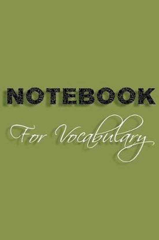 Notebook for Vocabulary | bol.com
