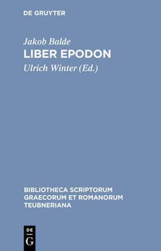 Liber Epodon | 9783598712463 | Jakob Balde | Boeken | bol.com