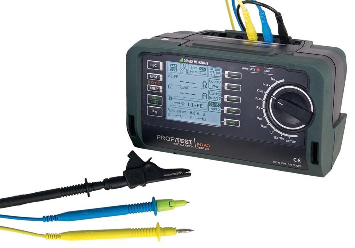 Gossen Metrawatt Profitest Intro installatietester - VDE0100/NEN1010 | bol