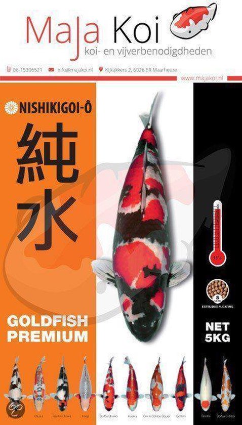 Maja Koi Goldfish Premium - 1.5 mm - 5 Kilo | bol.com