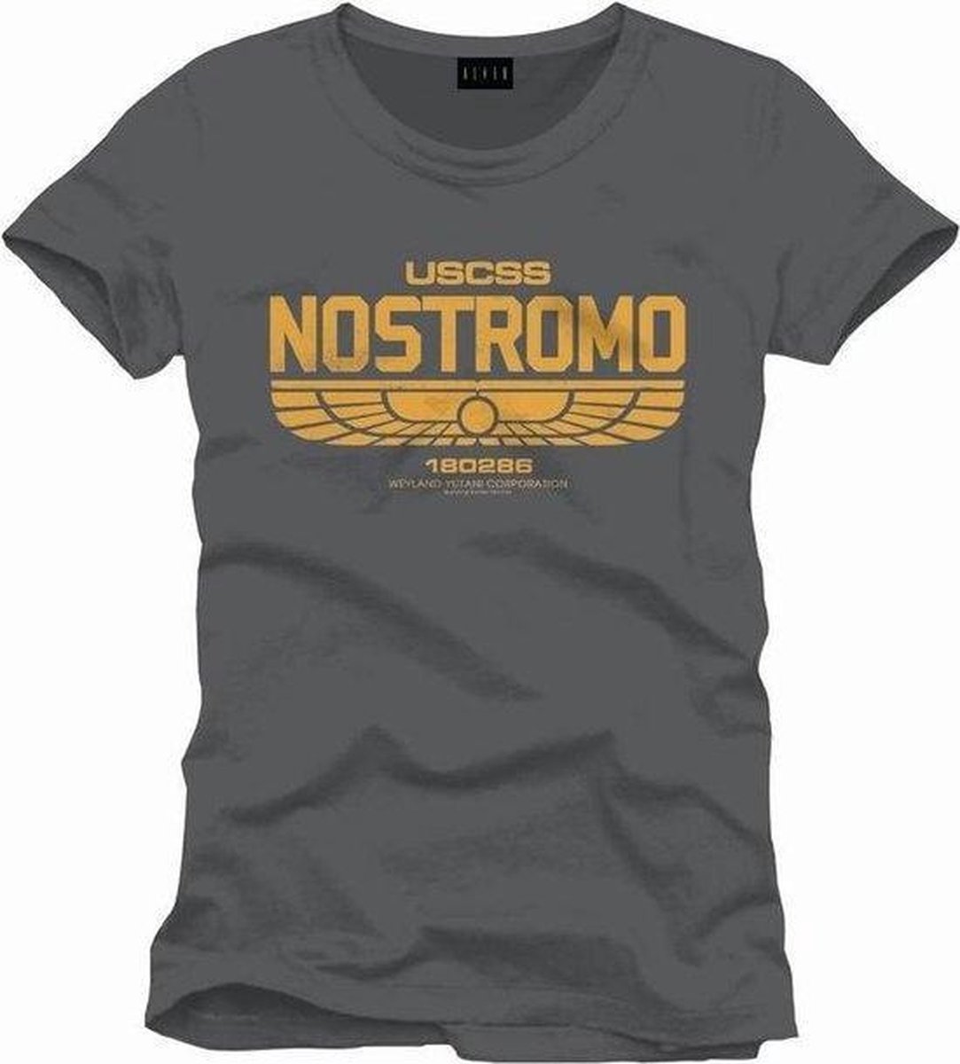 ALIEN - T-Shirt Nostromo Logo Officiel Grey (XL) | bol.com