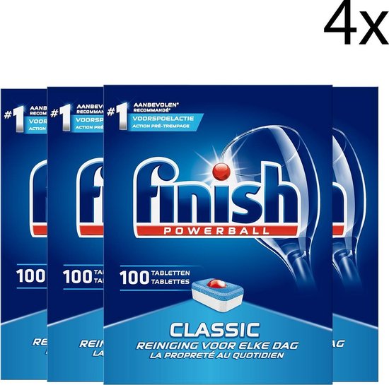 Finish Classic Regular Vaatwastabletten - 100 Stuks x4 | bol.com