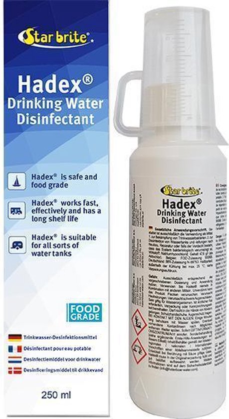 Hadex Drinkwater desinfectie 250ml fles | bol