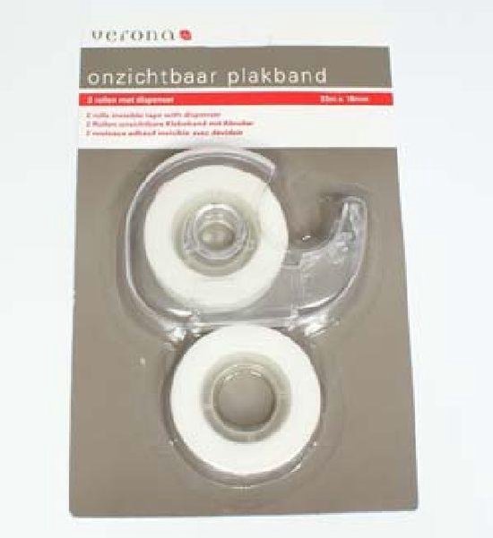 tape onzichtbaar krt/2 +afroller | bol.com