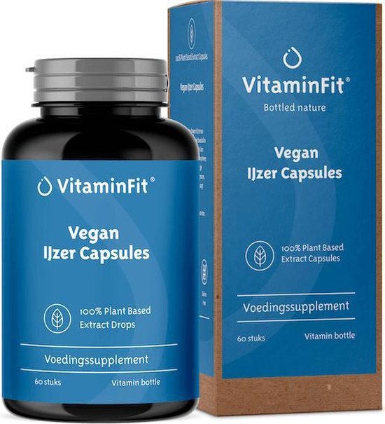 VitaminFit - IJzer capsules - Voedingssupplement - 100% natuurlijk ...