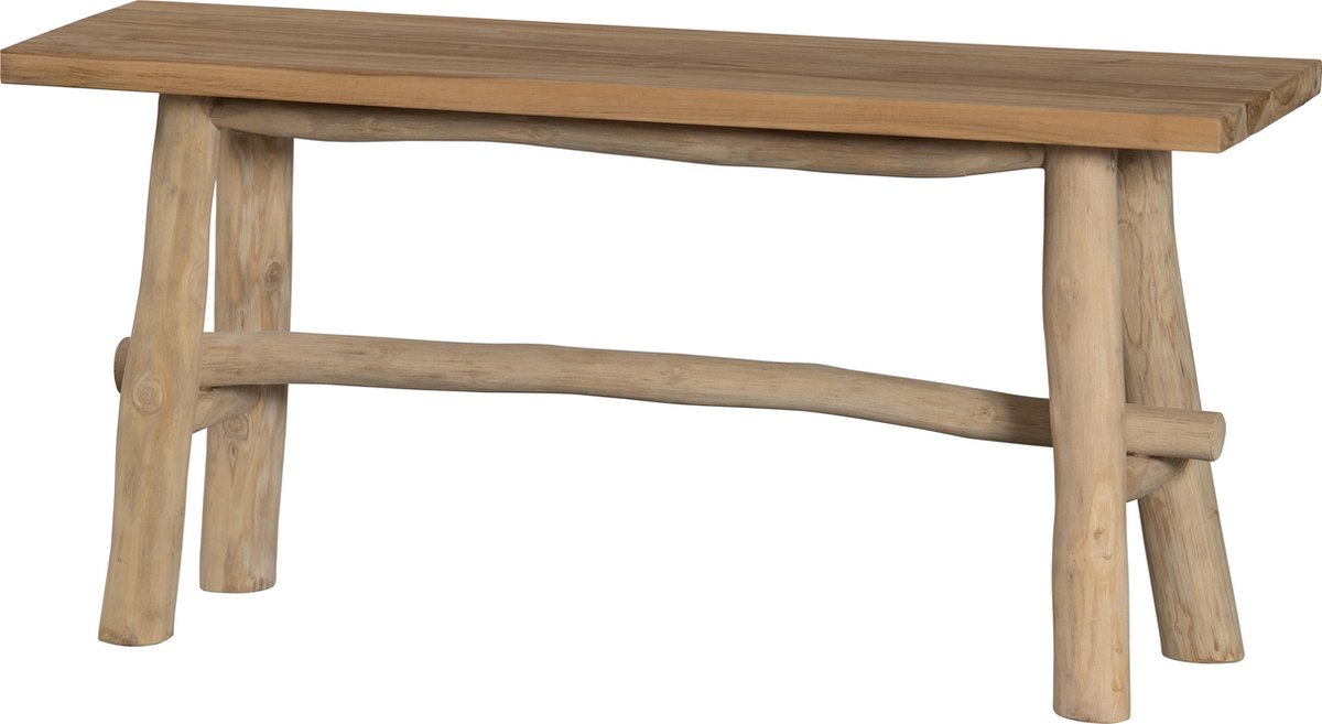 WOOOD Brett Bankje - Teak - Naturel - 48x100x31 | bol.com