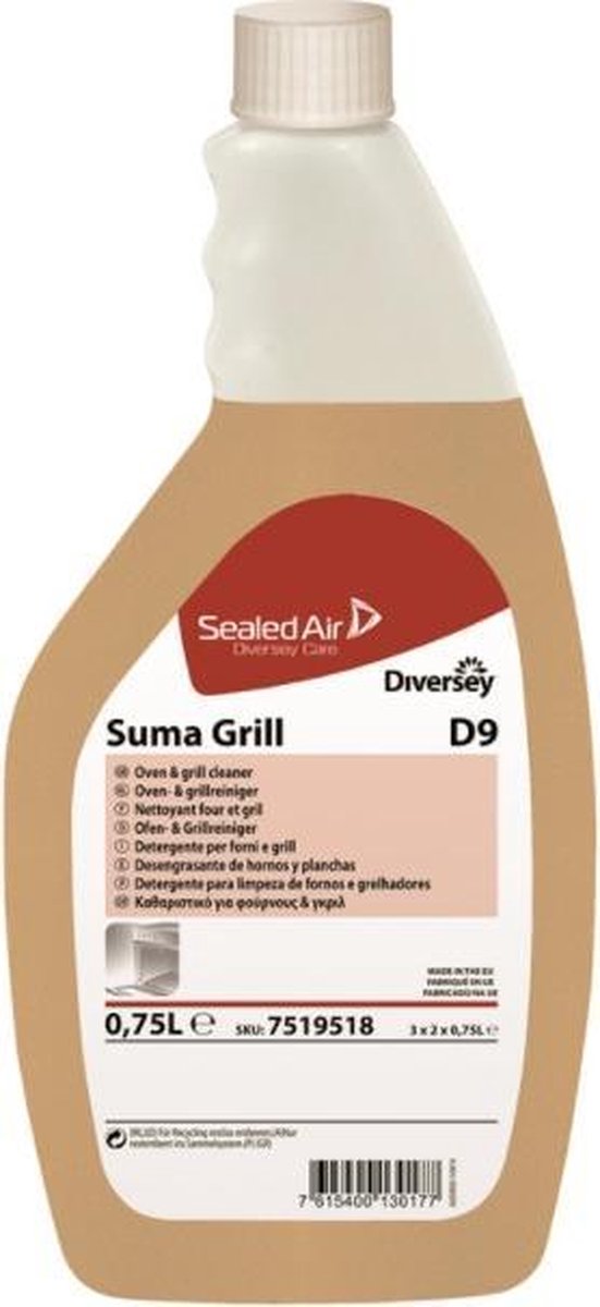 Suma - D9 Grill / ovenreiniger - 2 x 750ml | bol