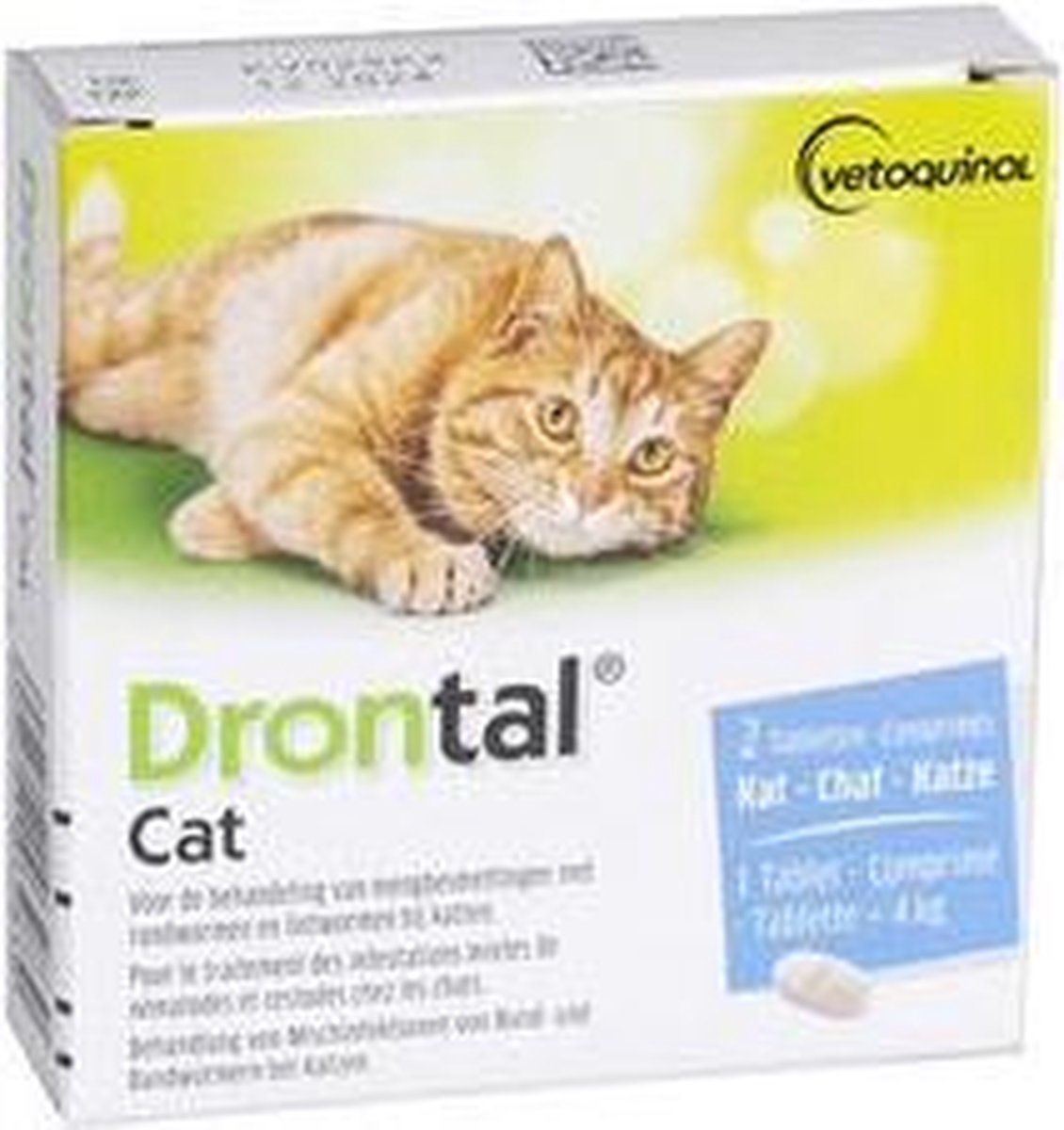 Drontal Cat Ontworming - Kat - 2 tabletten | bol.com