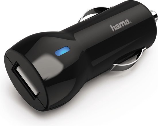 Hama Auto-oplader, 2.4 A, zwart | bol.com