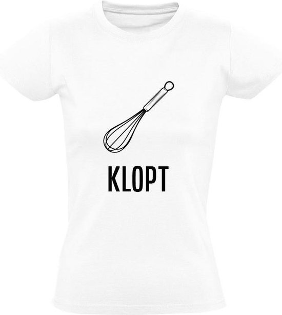 Klopt Dames T-shirt | koken | keuken | restaurant | chef | kok | bol
