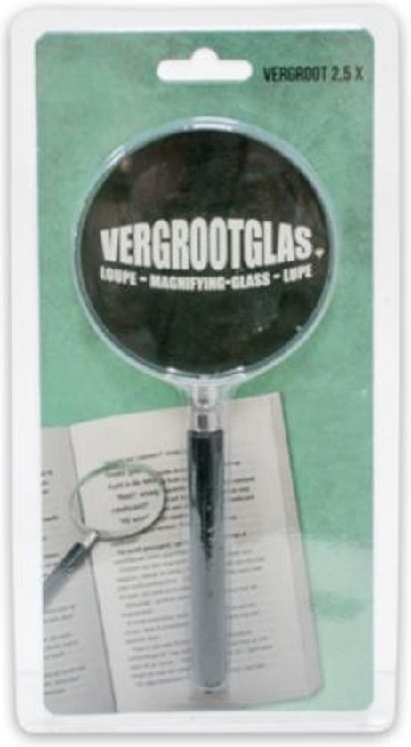 Verhaak Vergrootglas 9 X 20 Cm Glas Zwart/transparant | bol.com